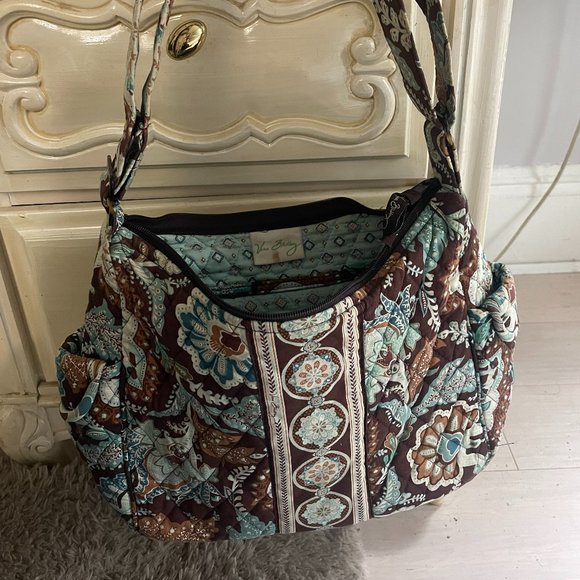Vera Bradley | Bags | Vera Bradley Satchelshoulder Bag Java Blue | Poshmark